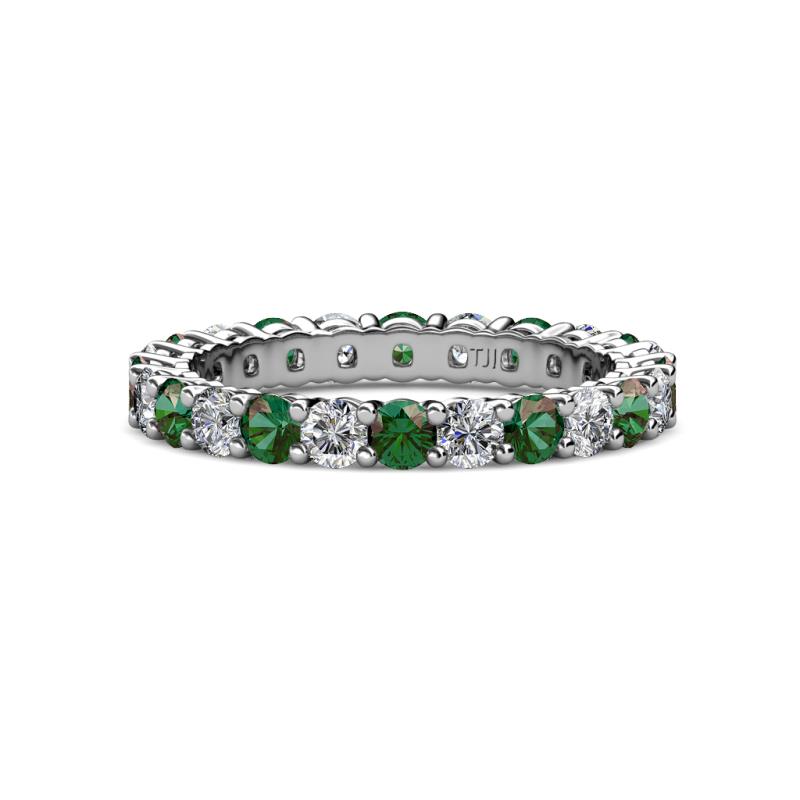 Diamond and Alexandrite Womens Eternity Ring Stackable 2.26 ctw* 18K ...